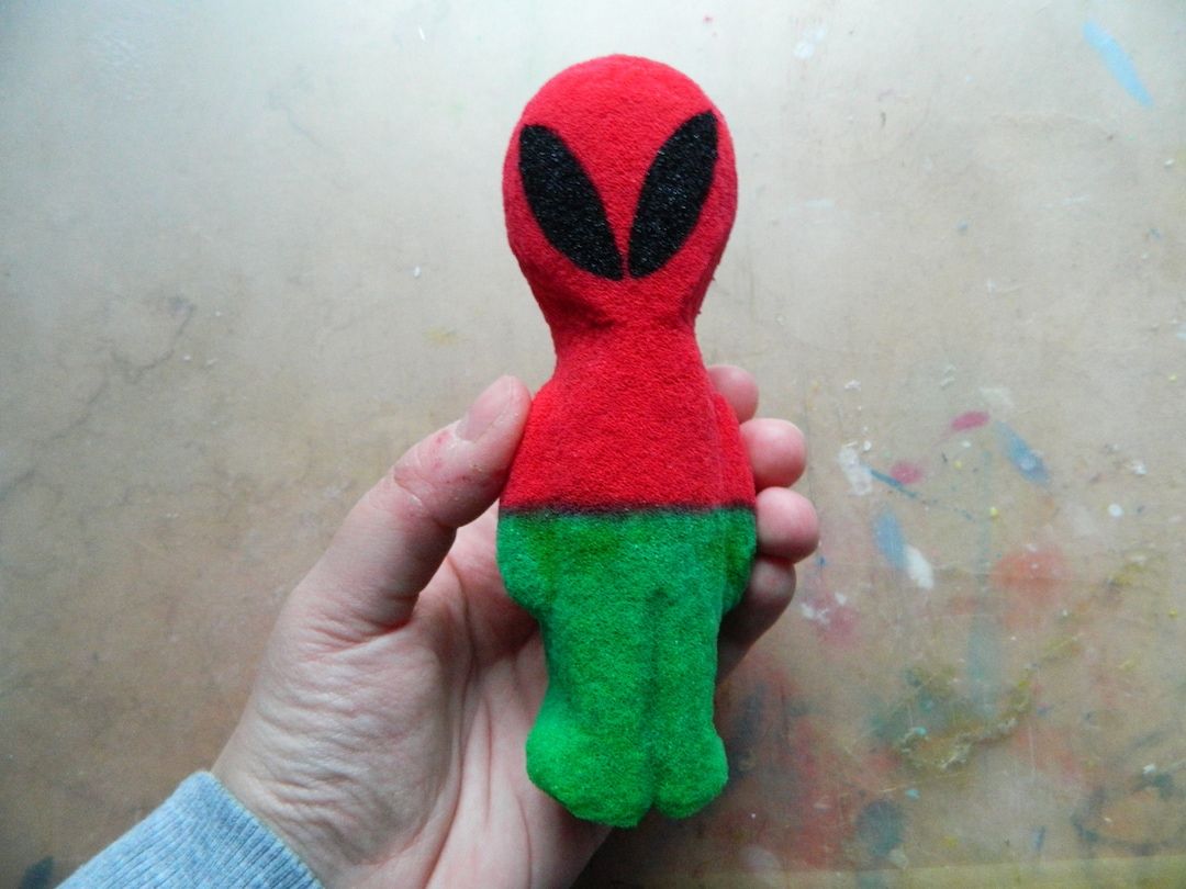 Red and Green Alien Squishy - Etsy