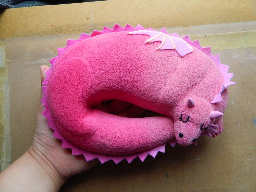 Pink Gradient Sleeping Dragon Squishy - Etsy