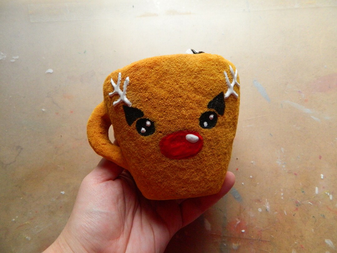 Rudolph Hot Chocolate Mug Squishy - Etsy