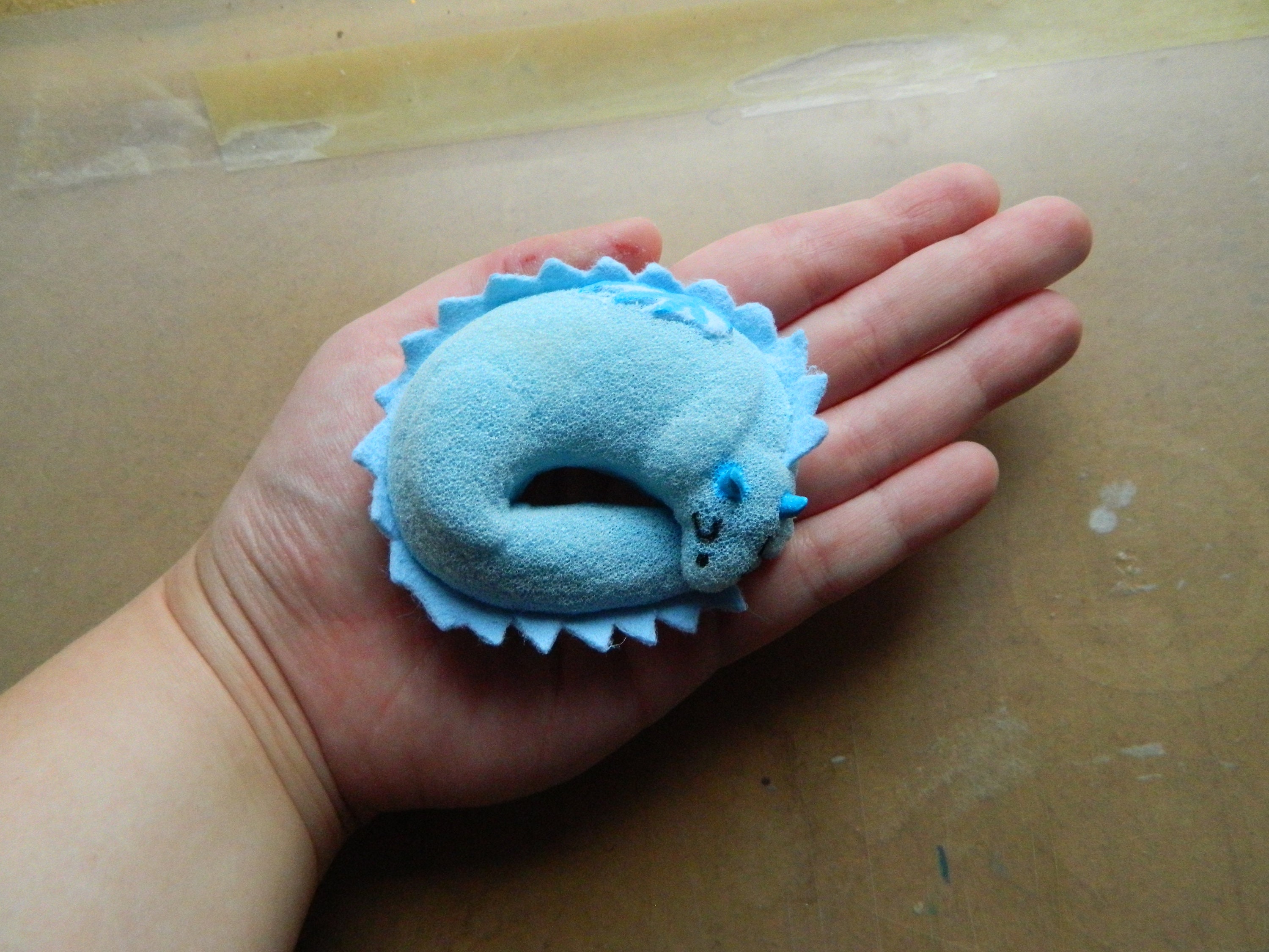 Mini Light Blue Dragon Squishy W/ Egg Container - Etsy