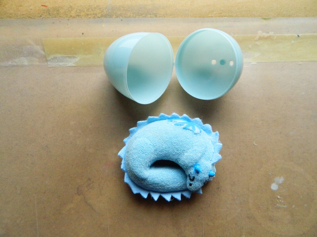 Mini Light Blue Dragon Squishy W/ Egg Container - Etsy
