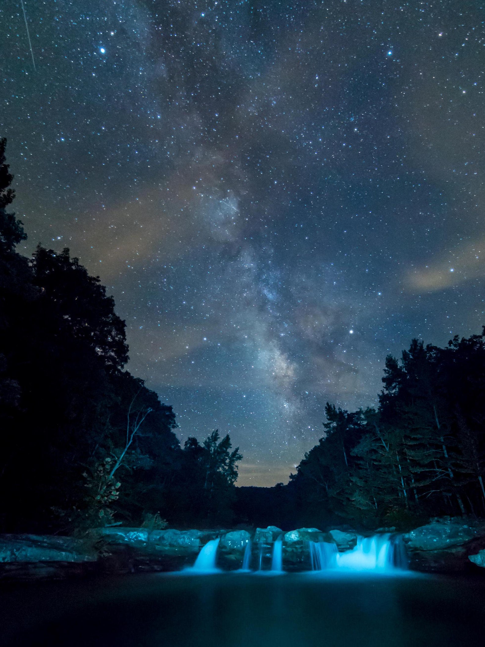 Milky Way Over Kings River Falls Night Photo Photograph Photo Arkansas ...