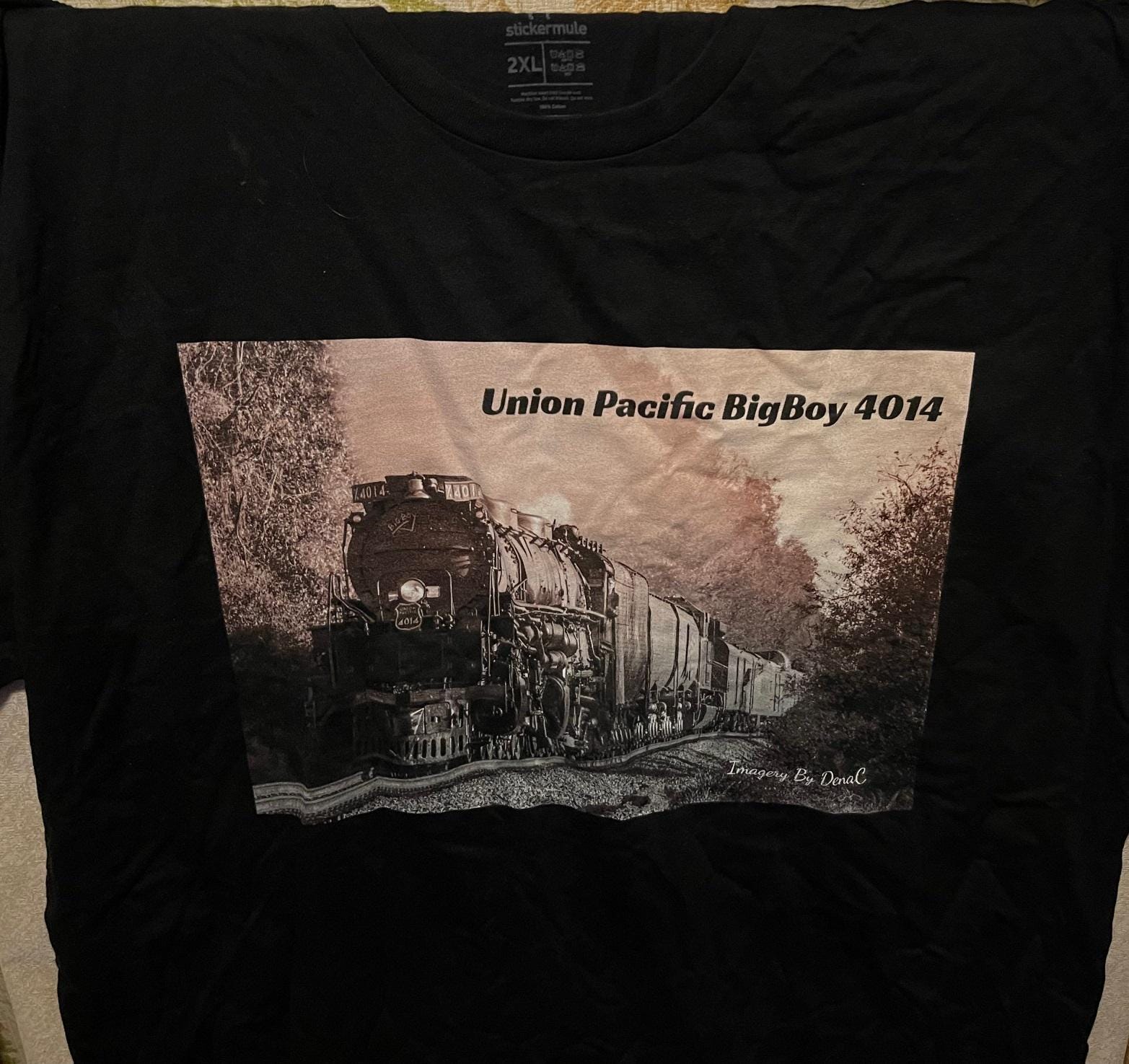 Big Boy 4014 Tshirt Tee Shirt With Original Union Pacific Big Boy 4014 ...