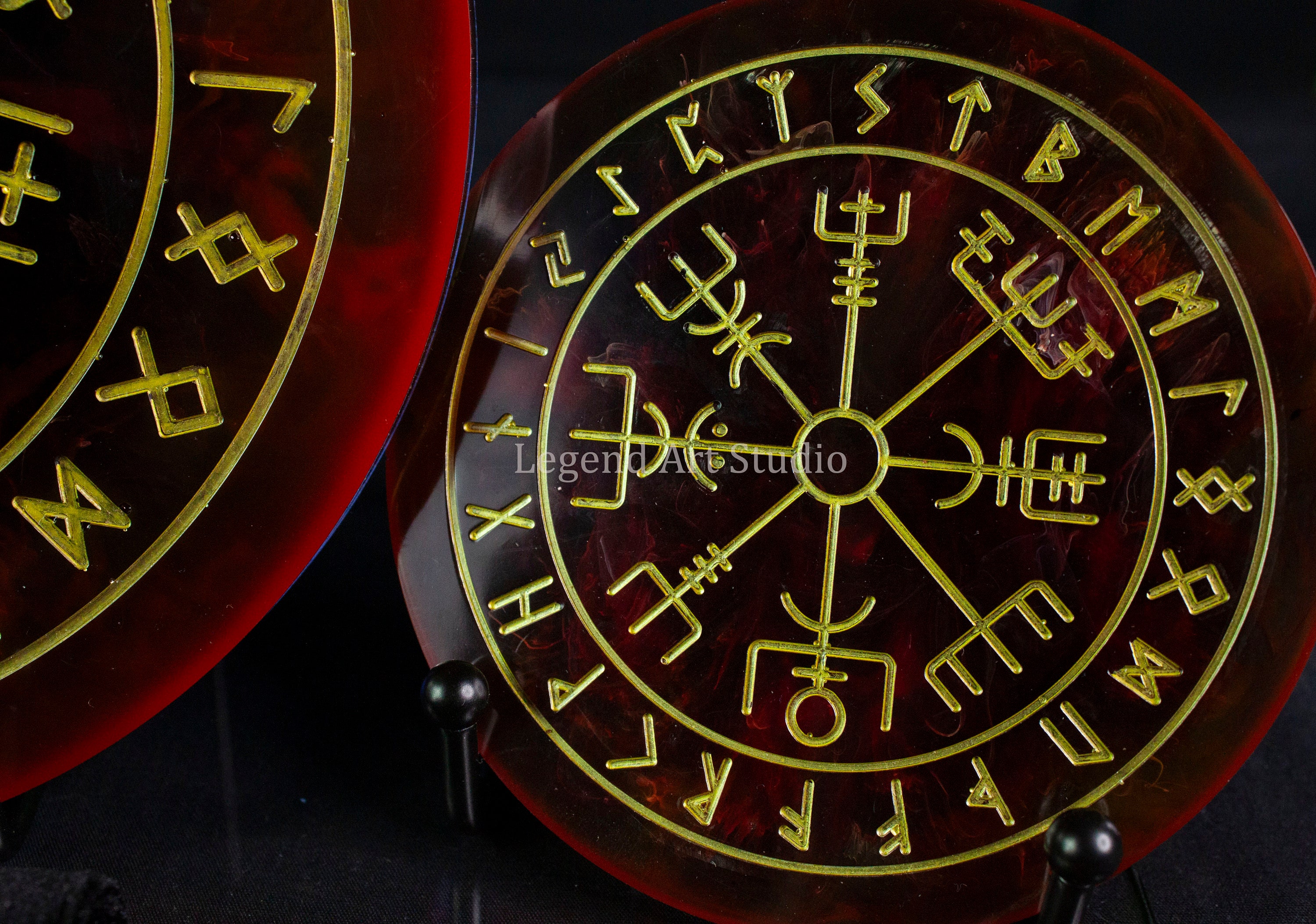 Resin Futhark Rune Casting Board, Norse Divination Board, Resin Rune ...