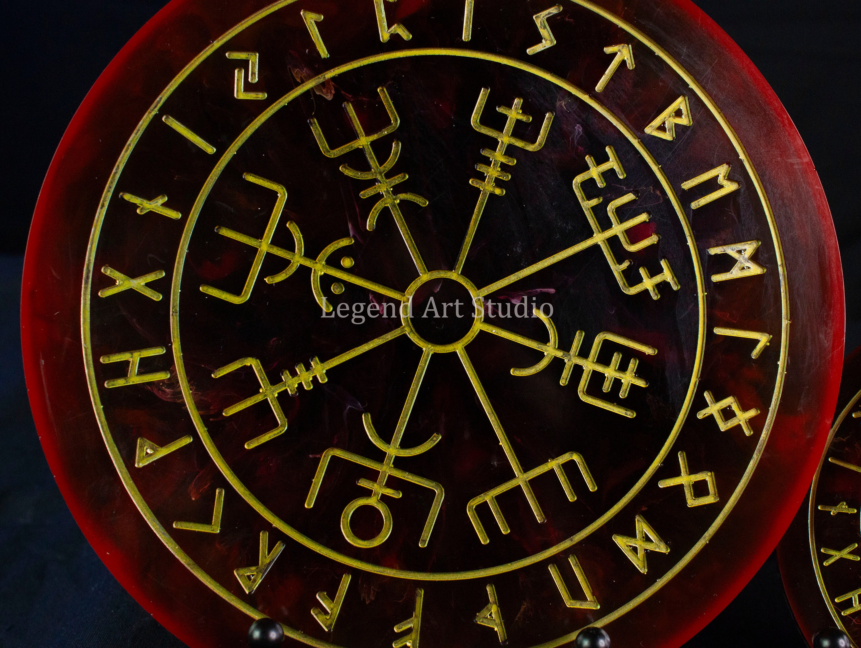 Resin Futhark Rune Casting Board, Norse Divination Board, Resin Rune ...