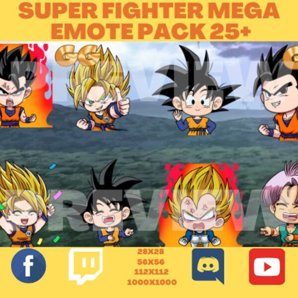 Dragon Ball Twitch Emotes - Etsy