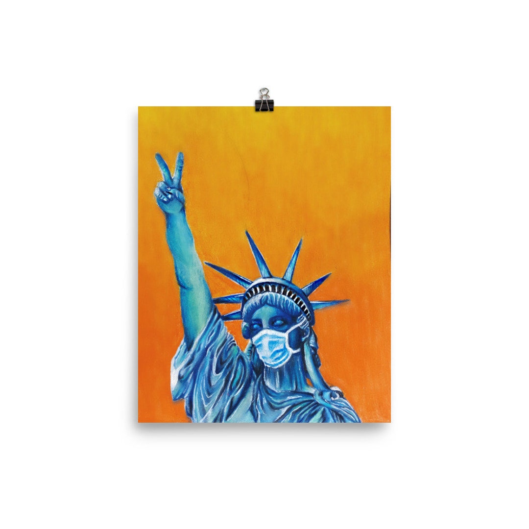 Lady Liberty Poster Print - Etsy
