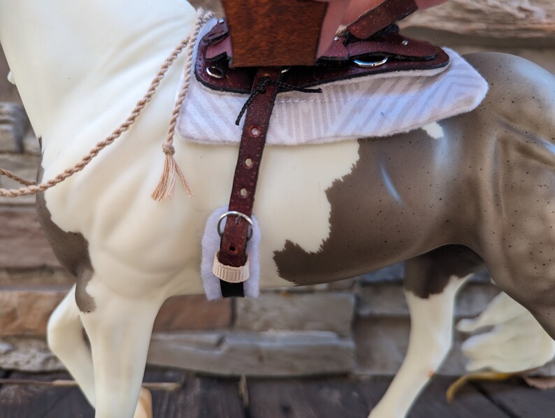 Model Horse Western Saddle Set Traditional 1:9 Scale Chocolate - Etsy