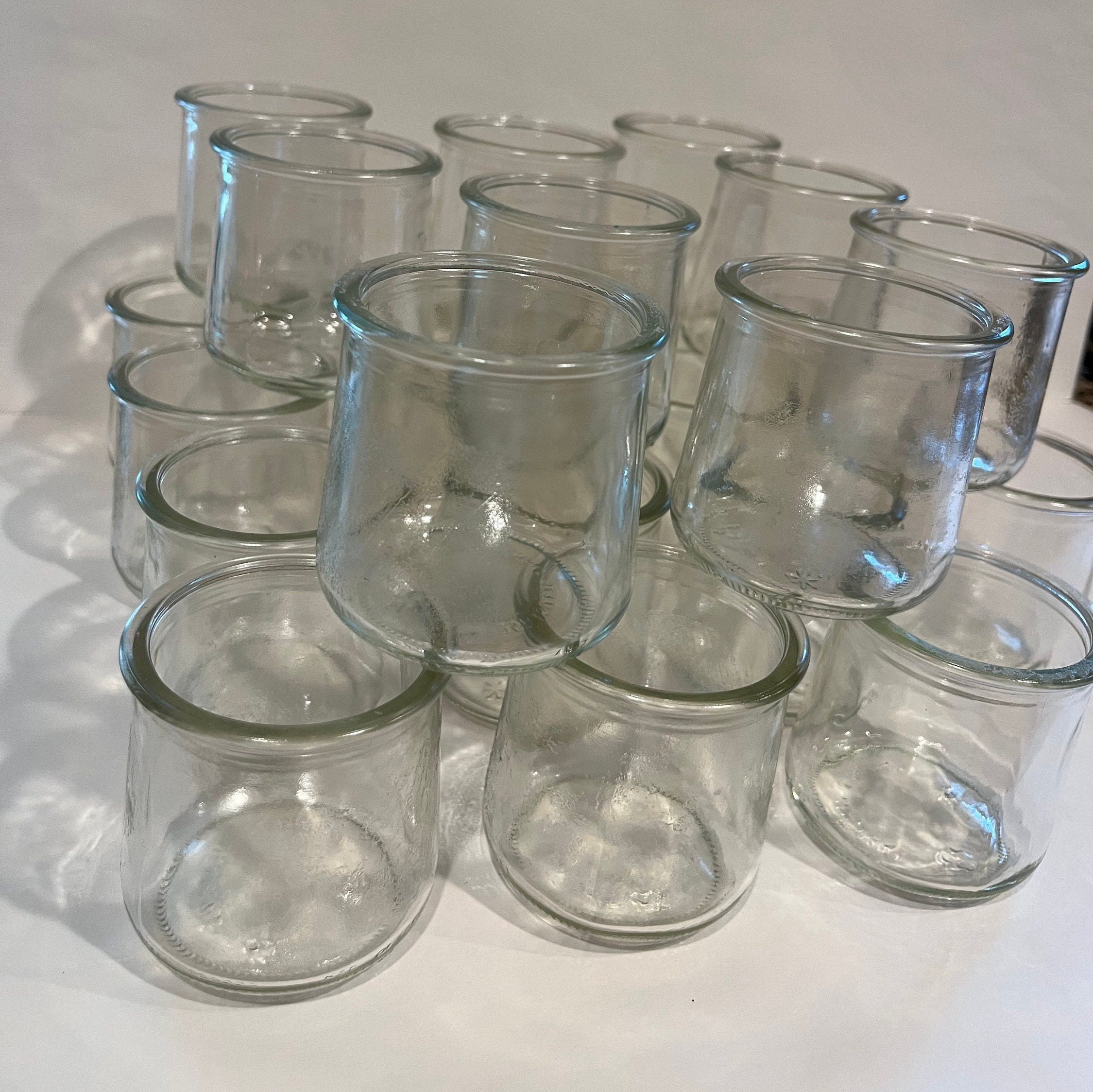 Oui Jars Empty, 5 Oz, No Label, Crafts, Buttons, Jams, DIY, Set of 12 ...