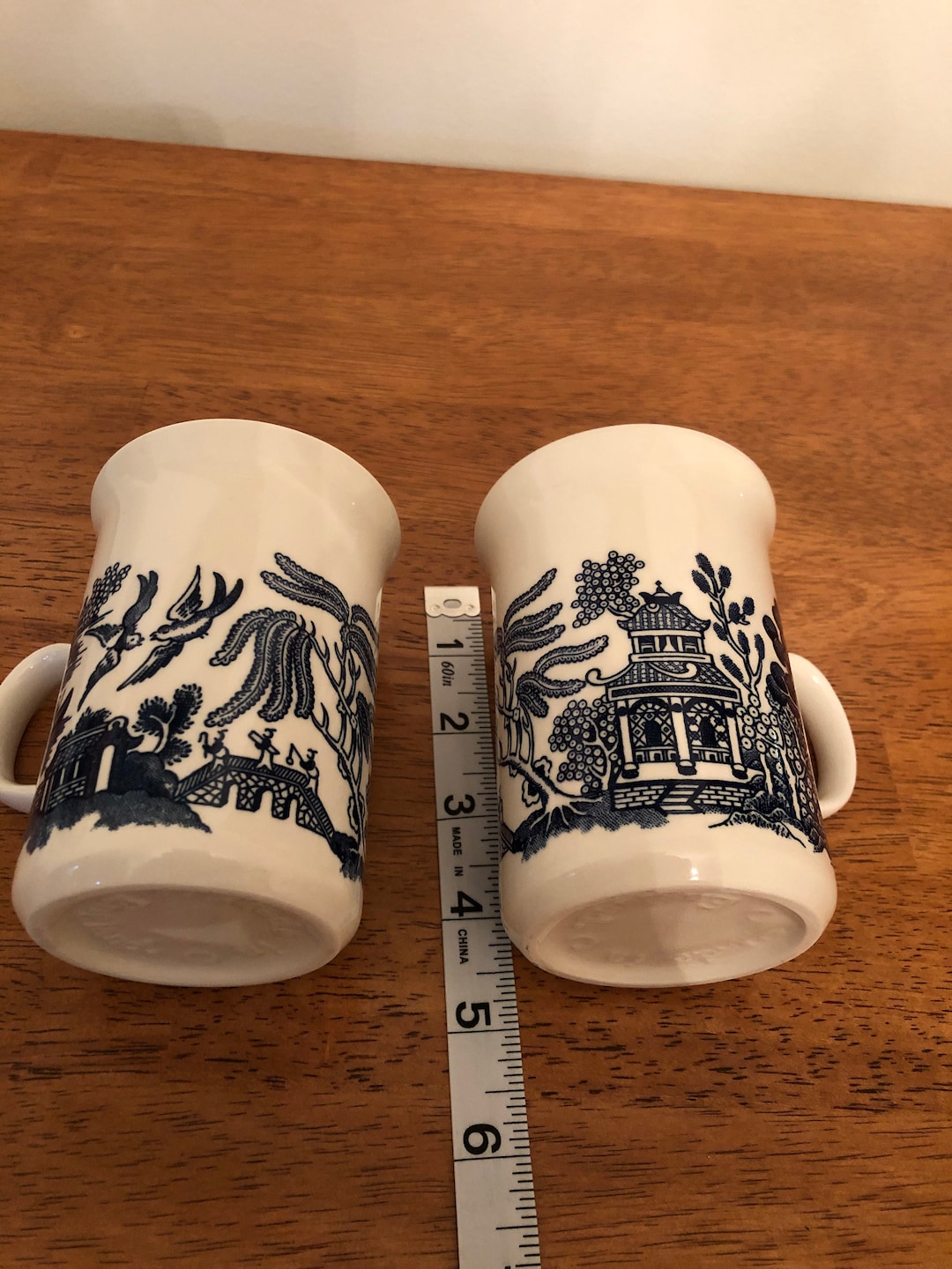 Churchill Blue Willow Vintage Mug 8 Fl Ounces 4 Inch - Etsy