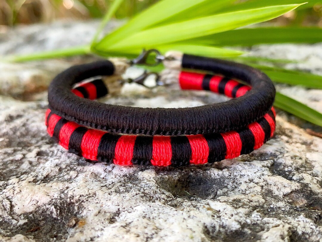 Mud Snake Patterned Bracelet . Red Belly Mudsnake Morph . Unique Gift ...