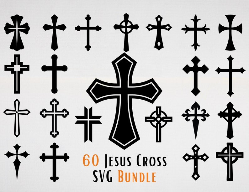 Kreuz Svg Jesus Kreuz Svg Kreuze SVG Dateien Silhouette Cut - Etsy.de