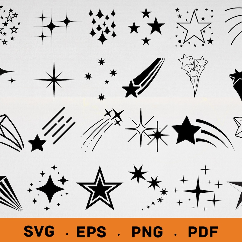 Stars Svg - Etsy