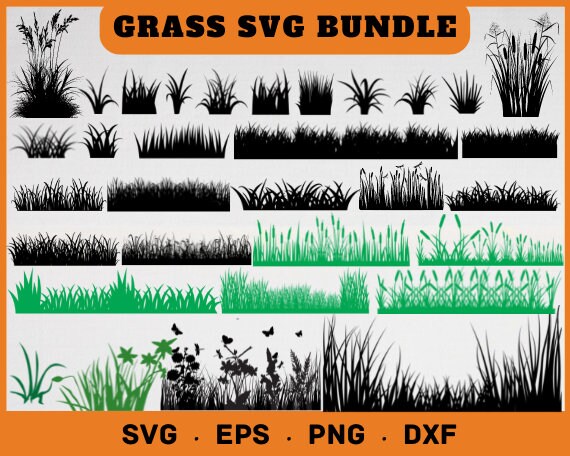 Grass Svg Wild Grass Svg Green Grass Svg Grass Clipart - Etsy Canada