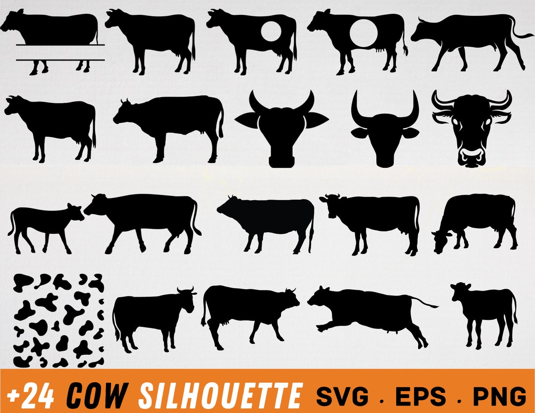 42 Cow Svg, Cute Cow Svg, Farm Animal Svg, Cow Head Svg, Farm Svg ...