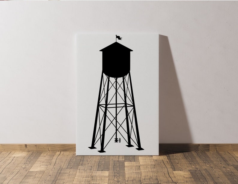 Water Tower Svg Water Tank Svg Clipart Graphic Png - Etsy