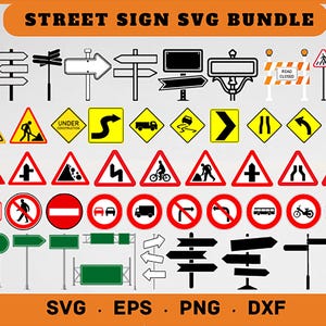 Street Sign Svg, Street Sign Png, Clipart, Cricut, Road Sign Svg, Blank ...