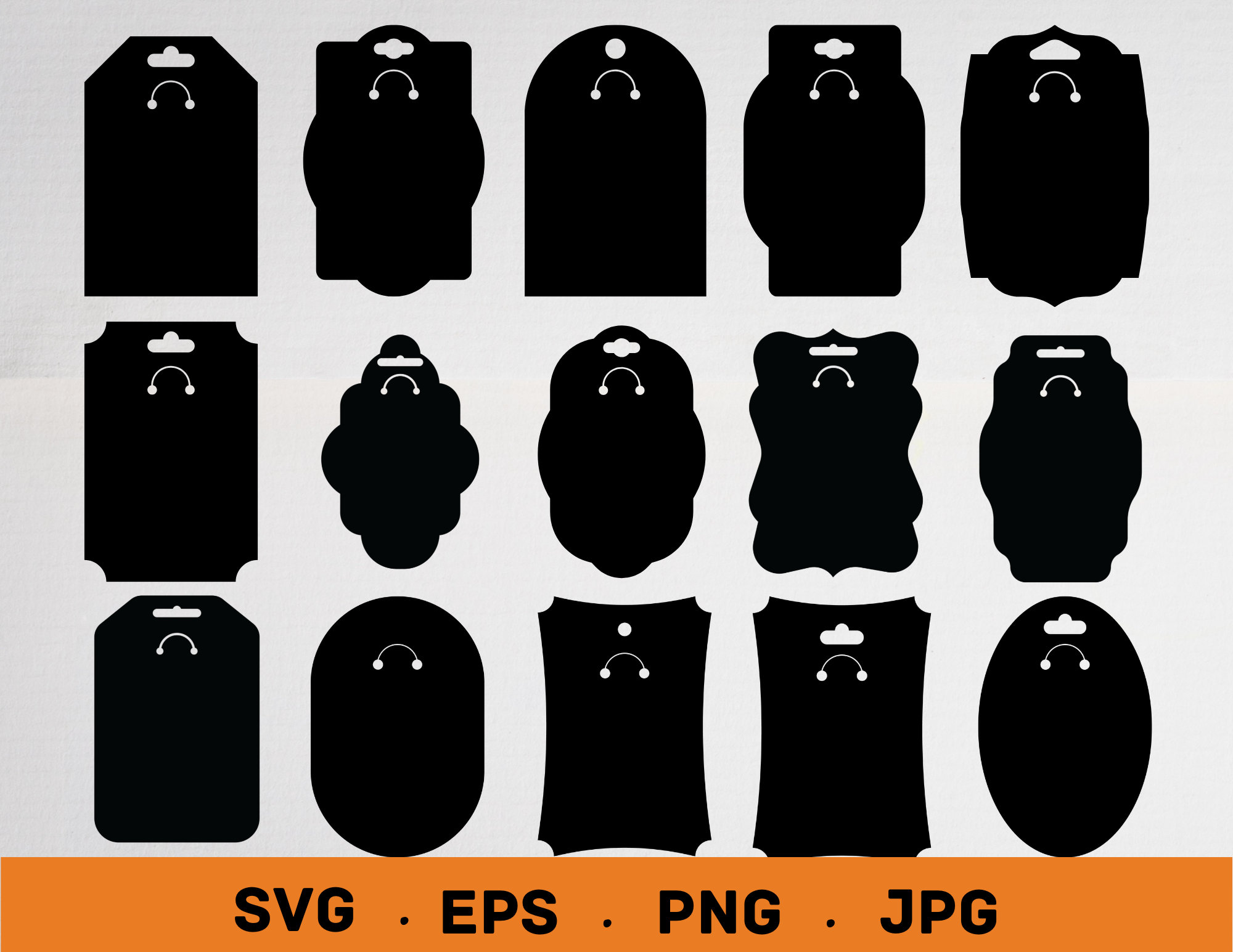 Keyring Fob Display Card SVG Template Keychain Key Ring Wristlet Card ...