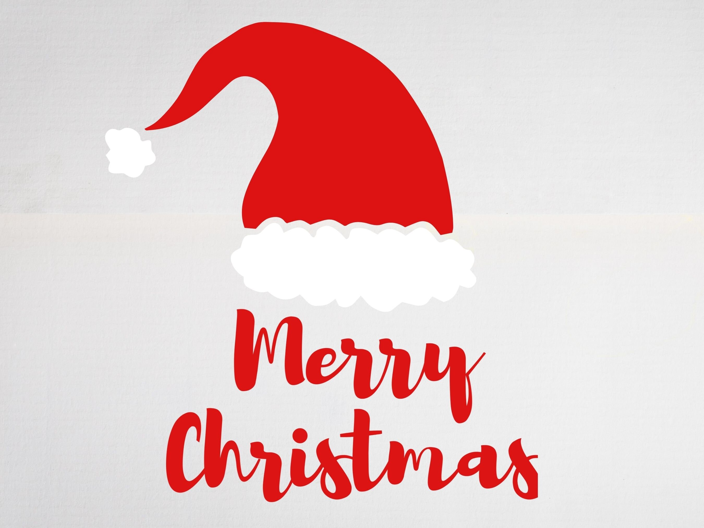 Santa Hat SVG Santa Hat Cut File Christmas Hat Svg Bundle - Etsy