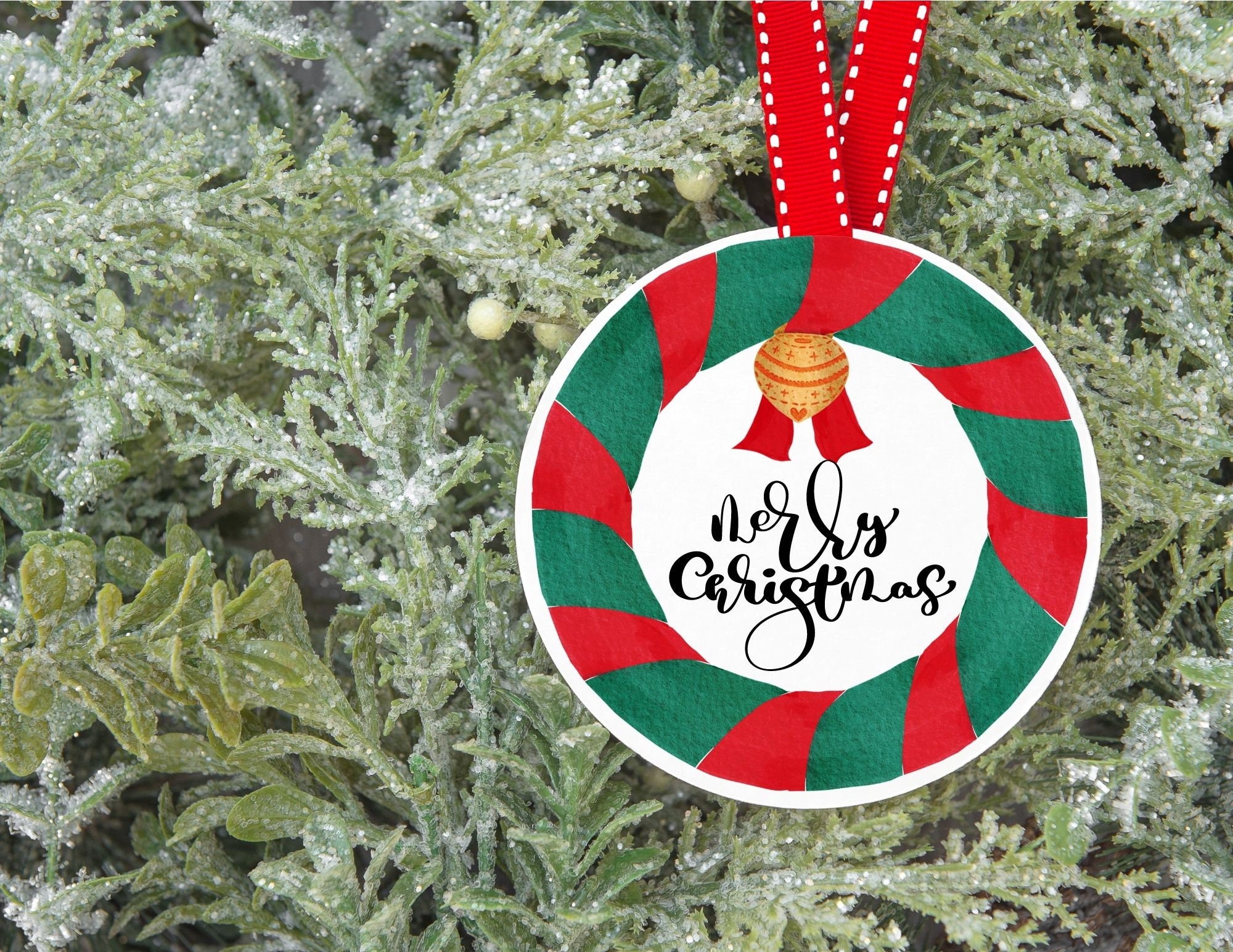 Christmas Monogram Frames SVG Bundle Winter Wreath Monogram - Etsy