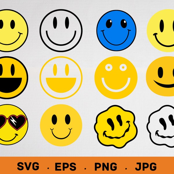 Yellow Smiley Face - Etsy