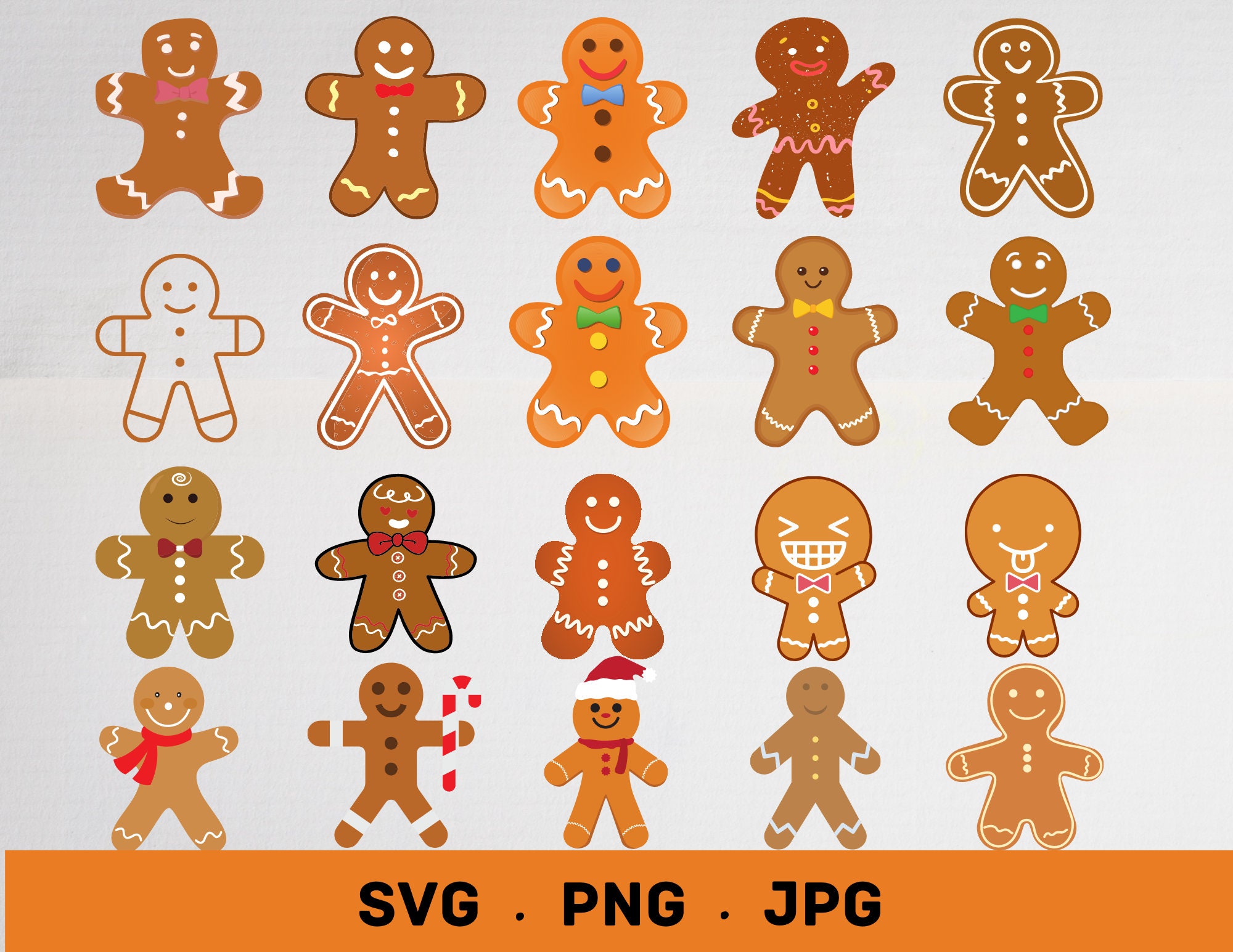 Christmas Gingerbread Svg Christmas Svg Gingerbread Man Svg Etsy