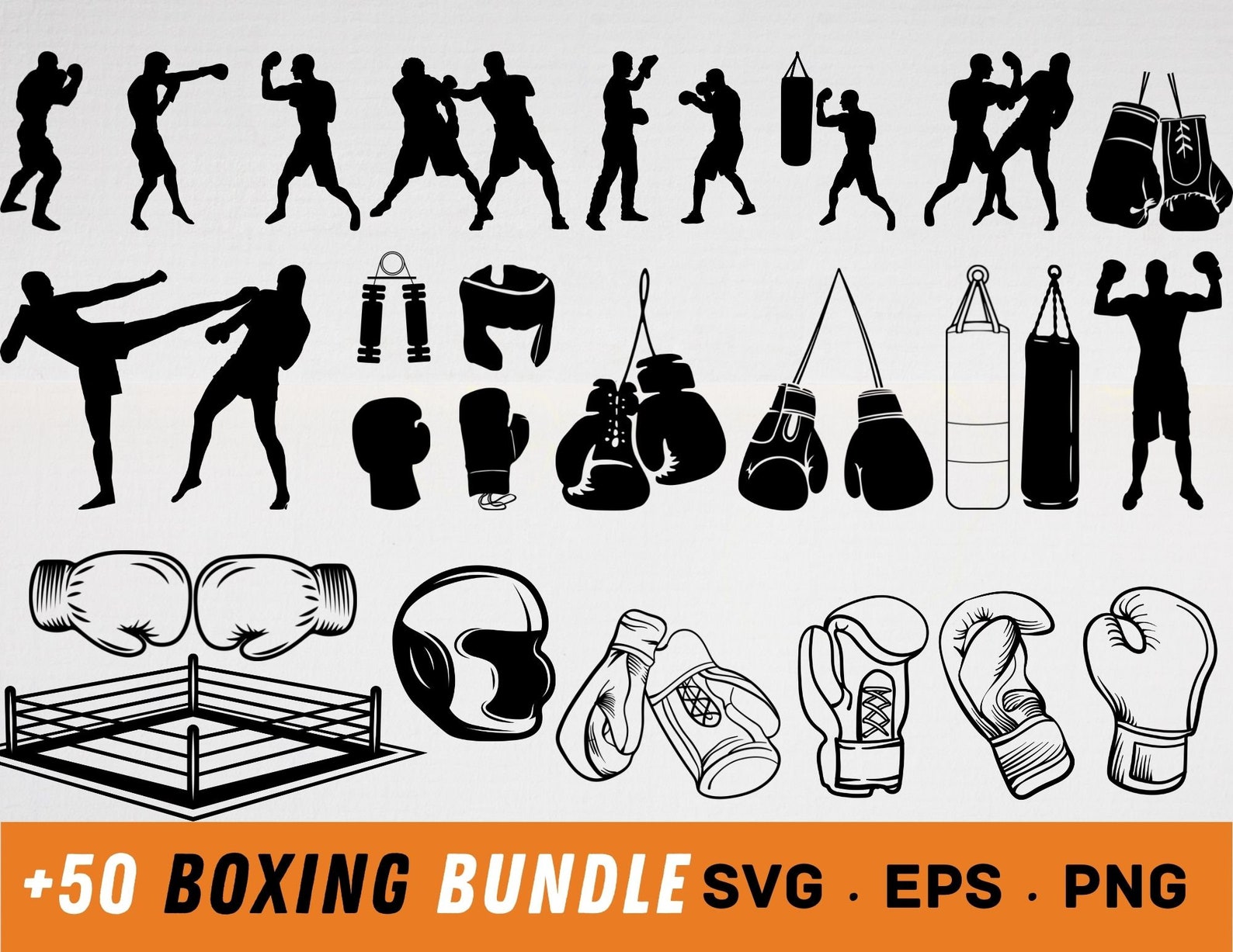Boxing Svg Bundle Boxing Svg Boxing Gloves Svg Boxing Cut - Etsy