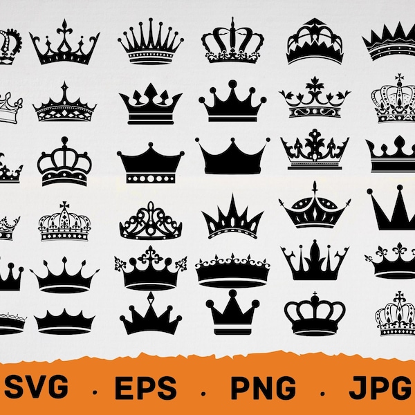 Queen Crown Svg - Etsy
