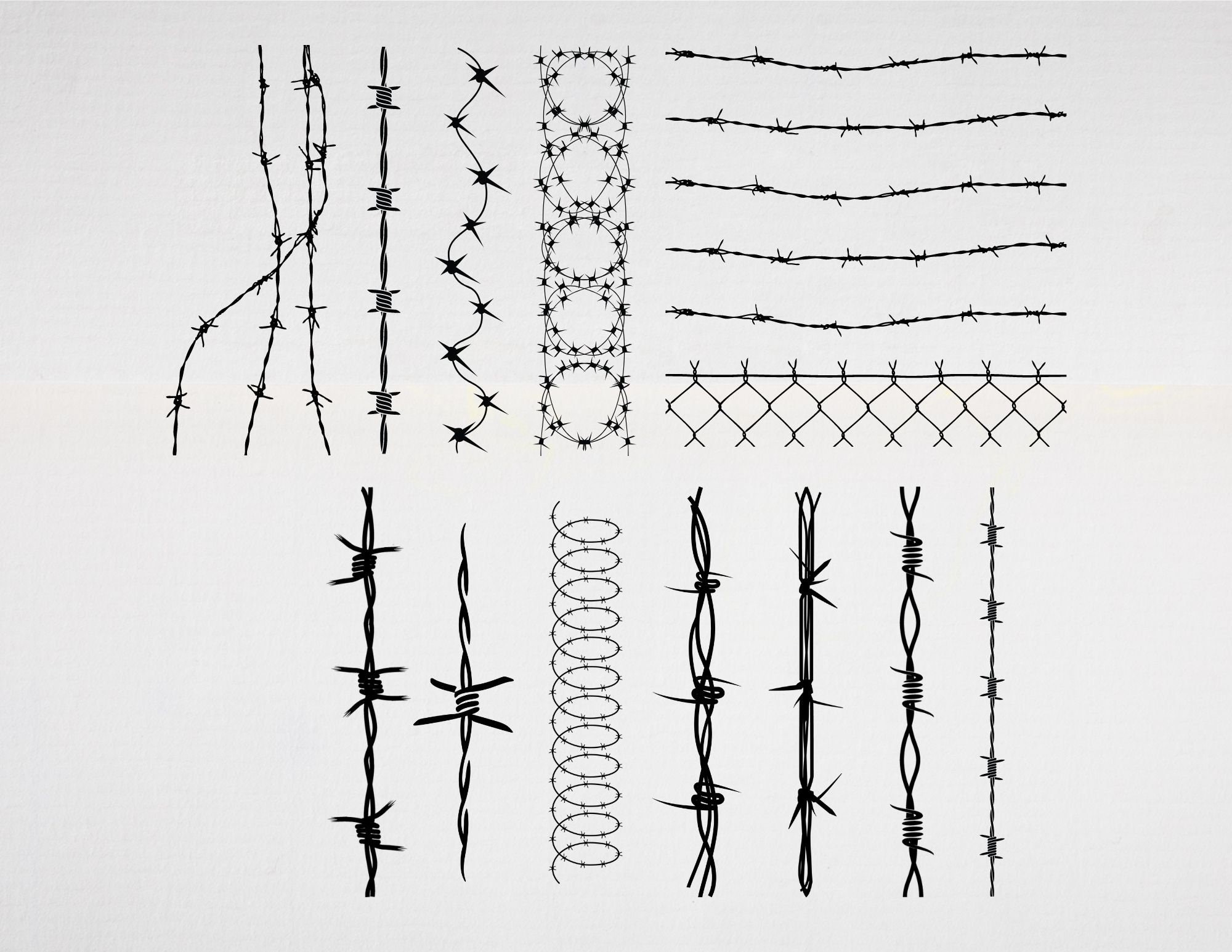 Barbed Wire Svg Barbed Svg Barbed Wire Frame Svg Fence Svg - Etsy Canada