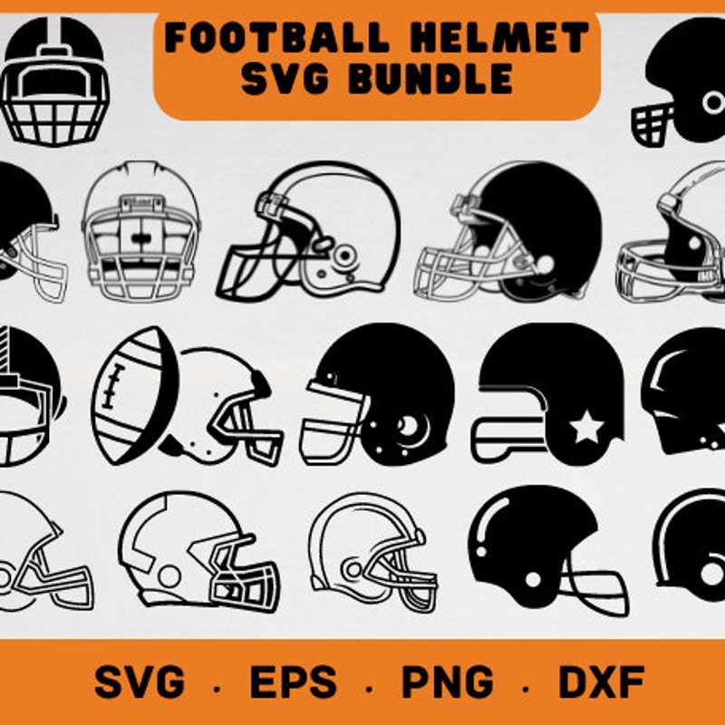 Football Helmet Svg - Etsy
