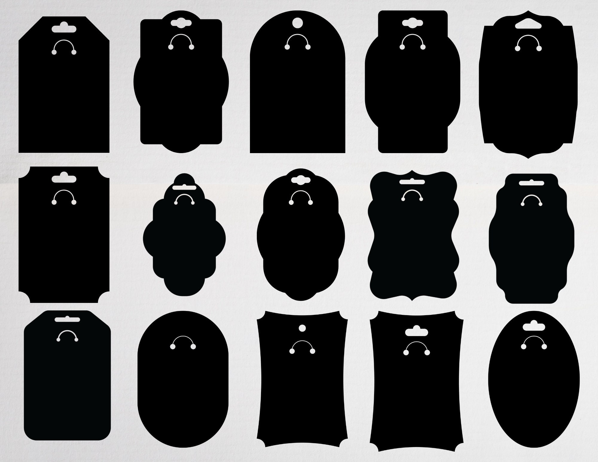 30 Keyring Display Card Svg Keyring Display Card Template | Etsy