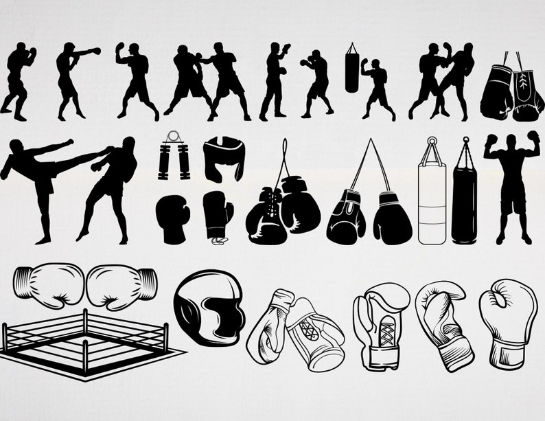 Boxing Svg Bundle Boxing Svg Boxing Gloves Svg Boxing Cut - Etsy