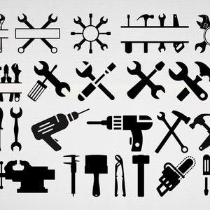 TOOLS SVG, Mechanical Tools Svg, Tools Silhouette, Tools Cricut Svg Cut ...