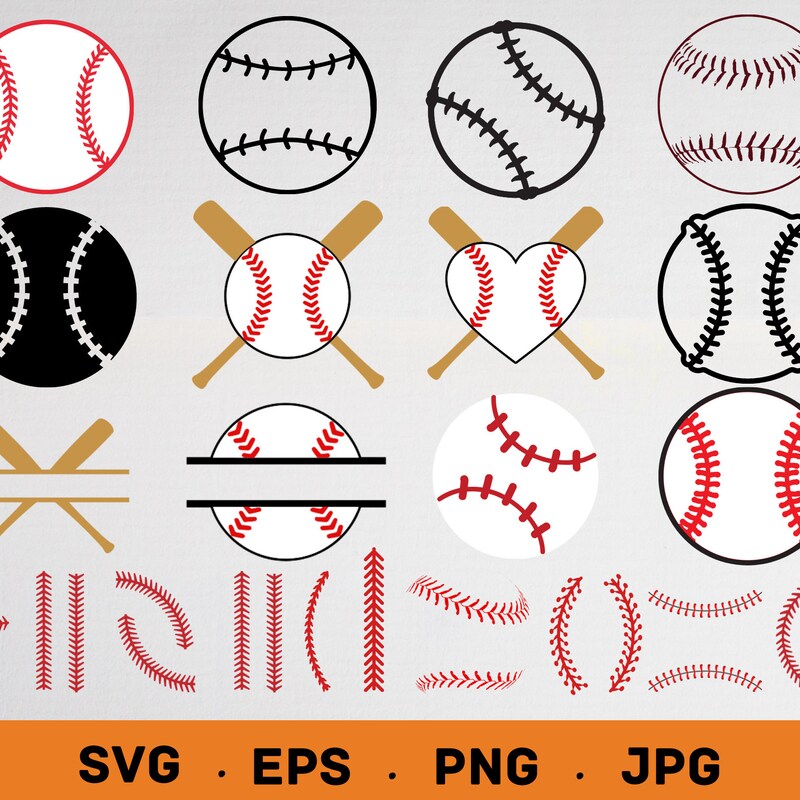 Baseball Svg - Etsy
