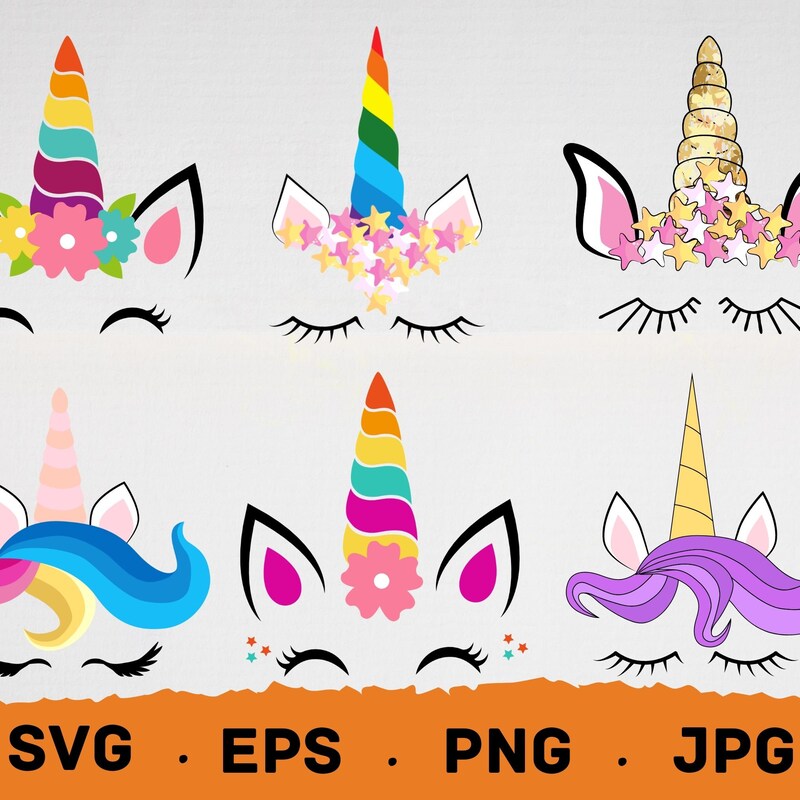 Unicorn Clip Art - Etsy