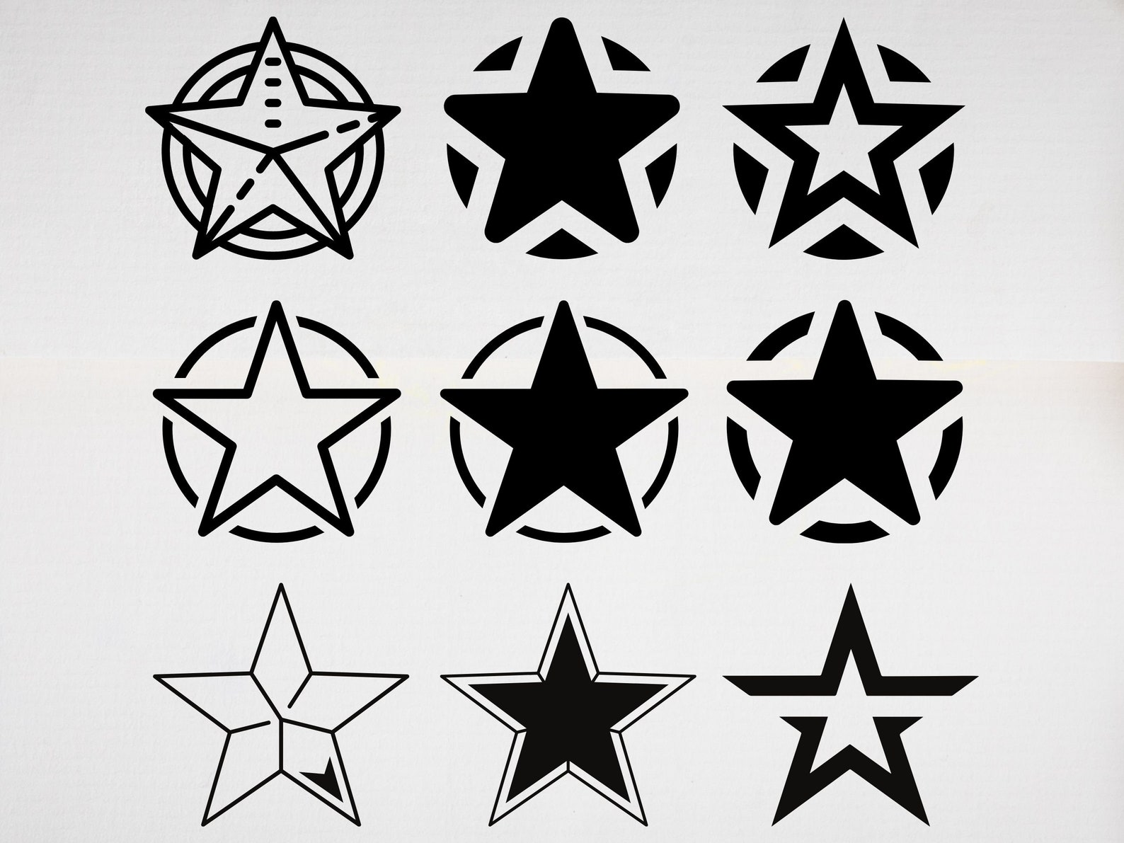 Army Star SVG File American Flag Stencil Cut File for - Etsy