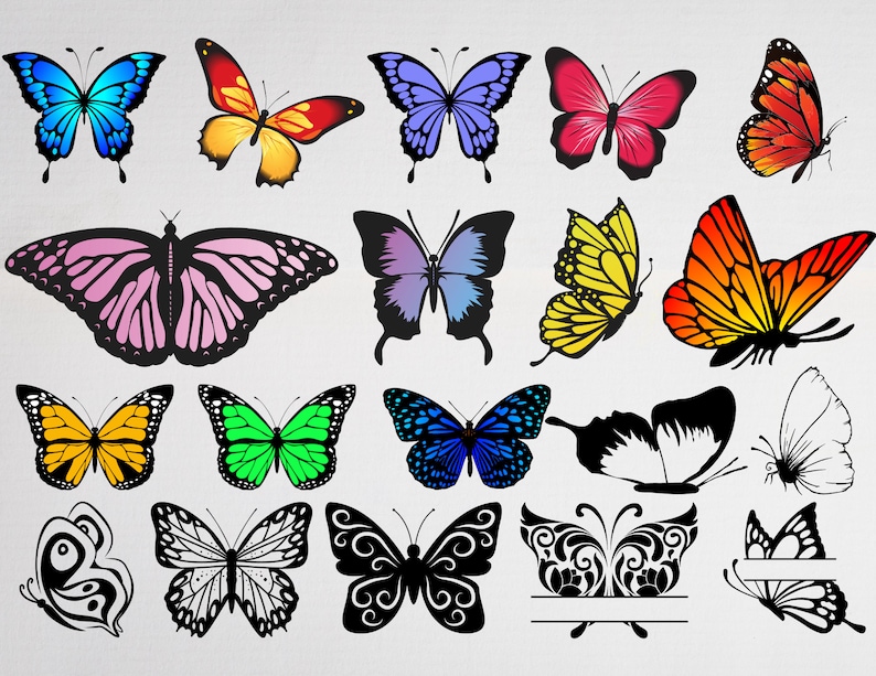 Butterfly SVG Butterfly Bundle SVG Files Butterfly SVG - Etsy