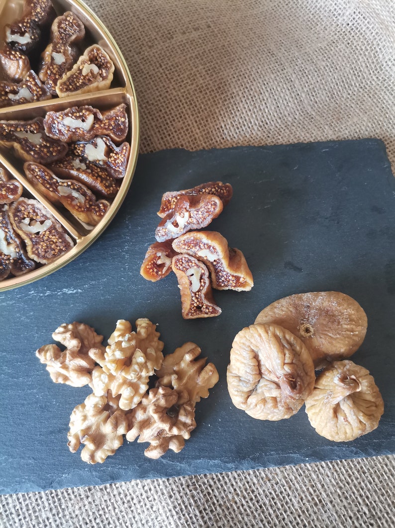 Organic Sun Dried Fig With Walnut Stuffed Fig healthy Vegan - Etsy
