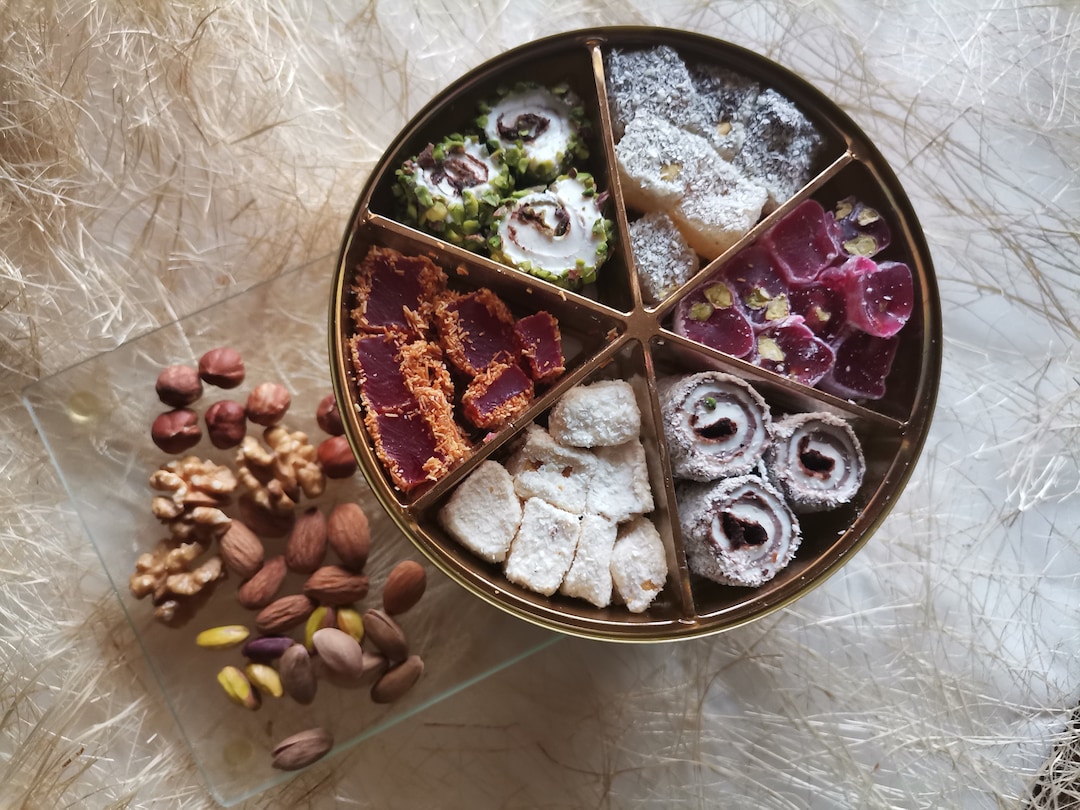 Handmade Assorted Turkish Delight, Premium Turkish Delights Mix Variety ...