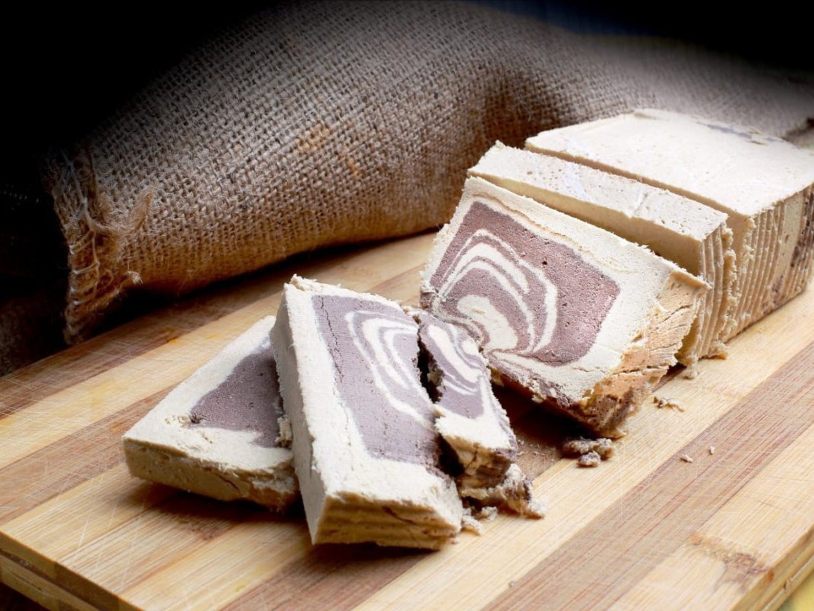 Traditional Halva With Cacao,tahini Halva W /cocoa,gourmet Taste,sesame ...