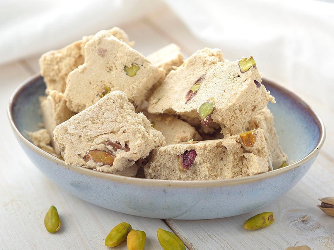 Traditional Halva With Pistachio,pistachio Sesame,tahini Halva,gourmet ...