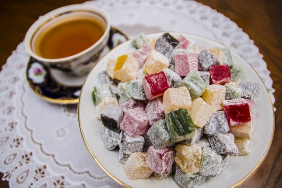 Turkish Delight Assortment Mixed Fruit Flavored Mix Delights | Etsy
