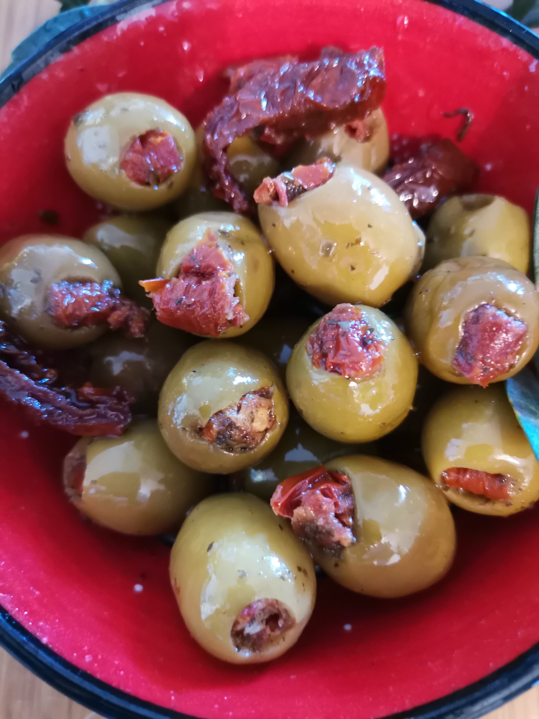 Organic Green Olives Stuffed With Dry Tomato green Olives - Etsy