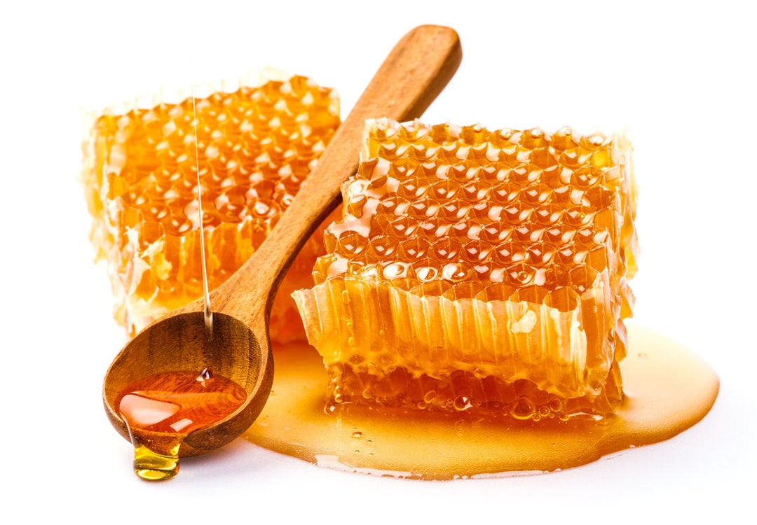 Raw Organic Comb Honey ,all Natural Pure Honeycomb, Eco Gift ,400 Gr ...