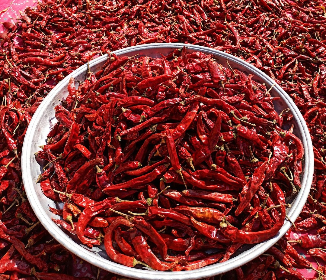 Organic Red Whole Dried Hot Pepper,sun Dried Chili Pepper,natural Dried ...