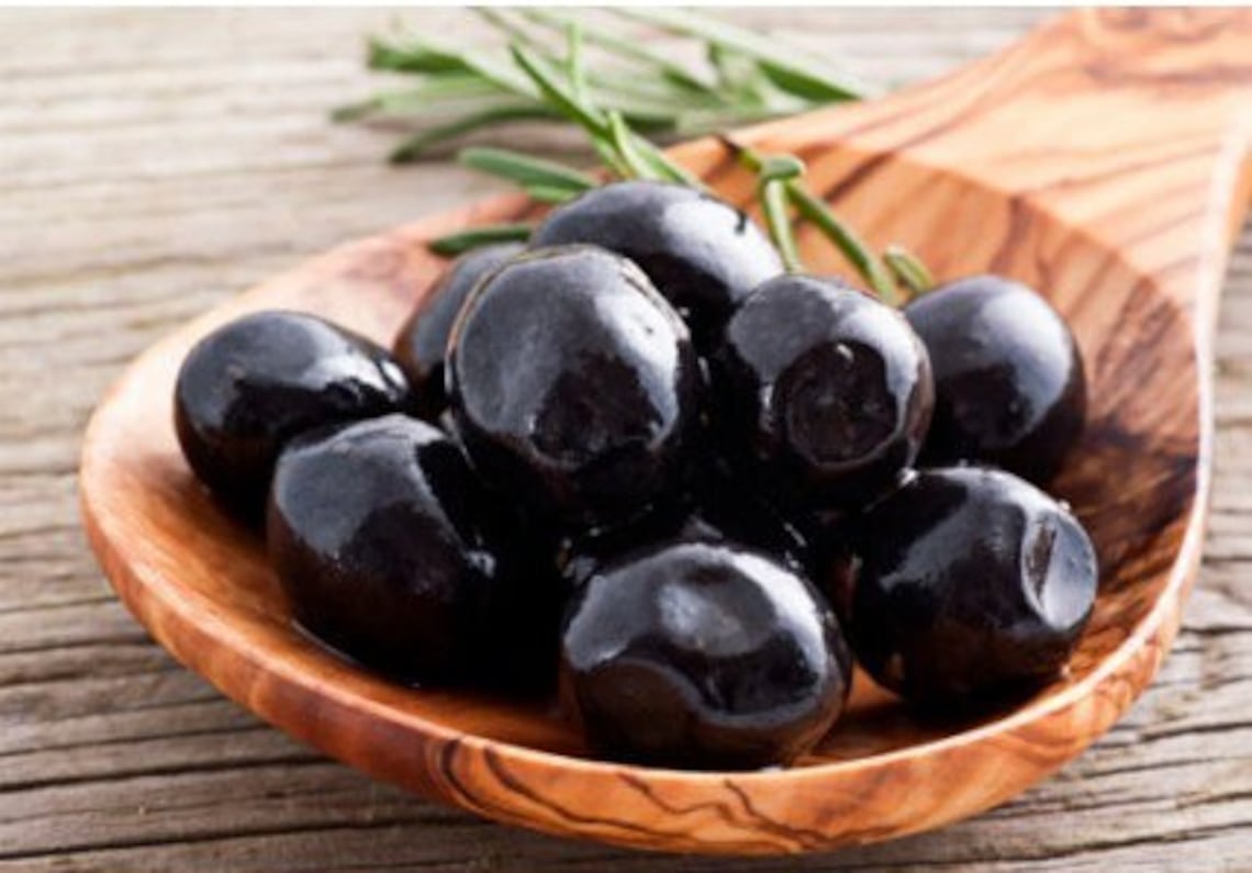 Natural Black Olives: Organic Table Olives, Low Sodium (400 Gr) - Etsy