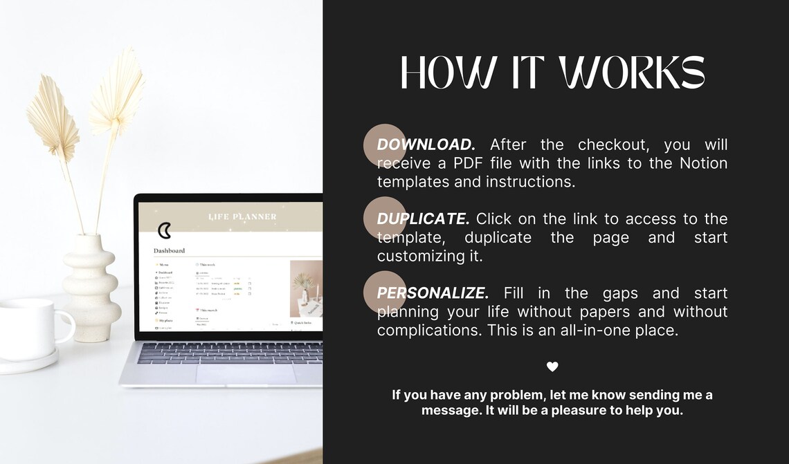 Notion Template: Personal Planner Minimal Editable Notion All-in-one ...