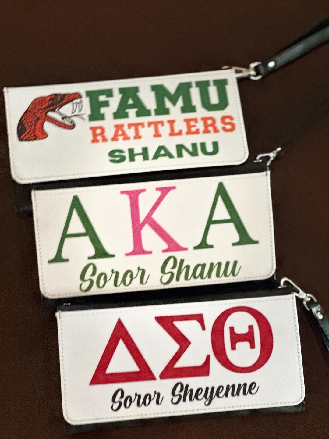 Delta Sigma Theta Wallet | Leather Women’s Wallet | DST Wallet ...