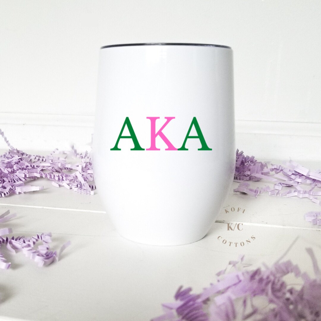 AKA Wine Tumbler - Etsy