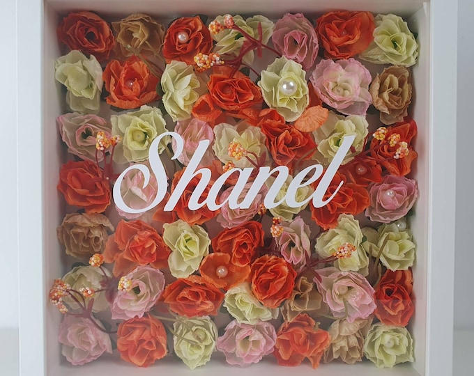 Flower Box Frames and Personalised Gifts by SereneDecorUK on Etsy